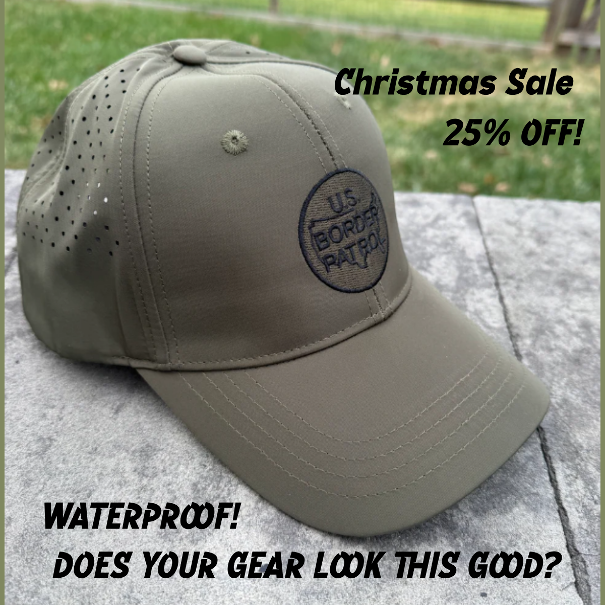 Waterproof Adjustable Tactical Border Patrol Cap – Vint Hill Designs